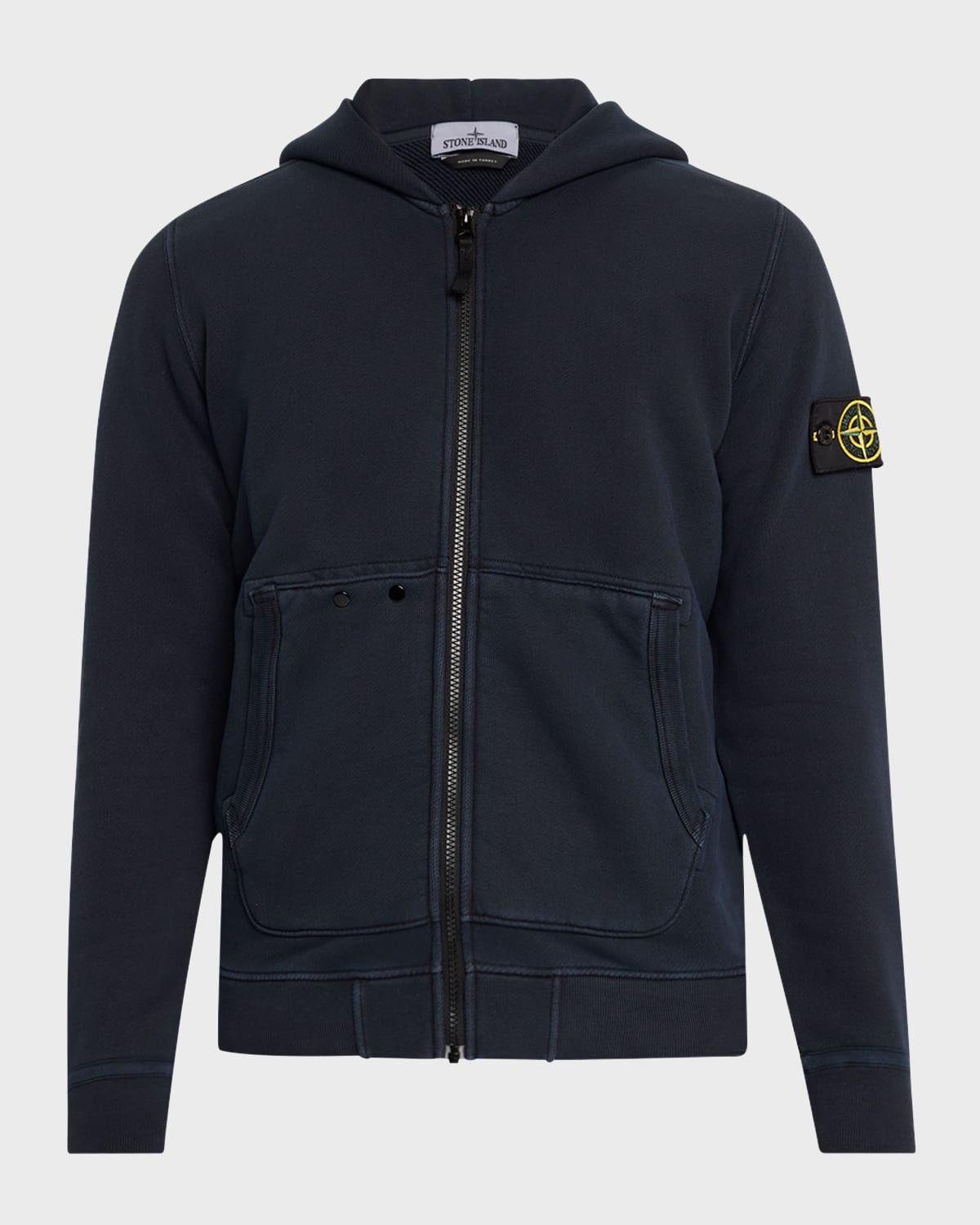 Stone Island Zip Hoodie - Navy Blue | Editorialist